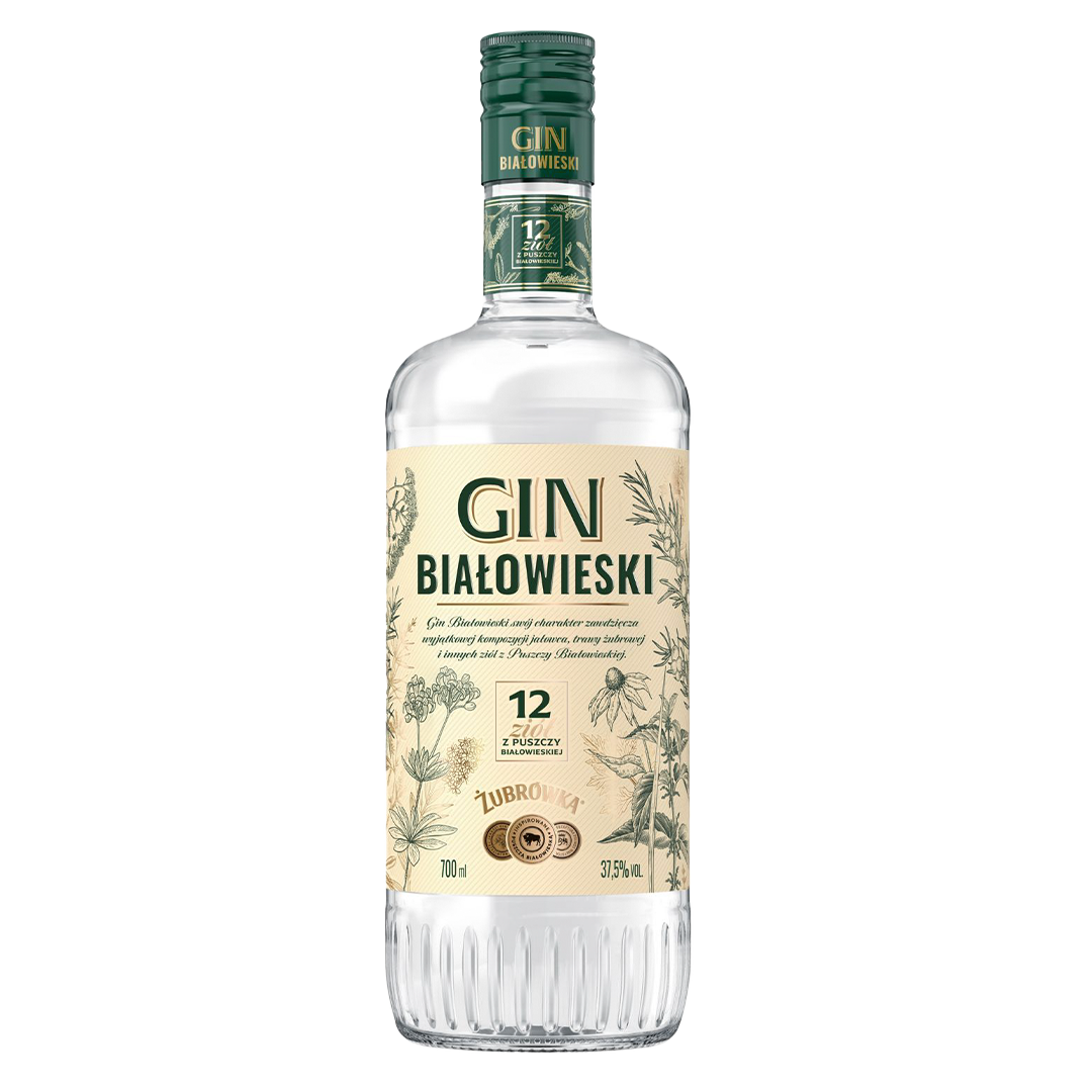 GIN BIAŁOWIESKI 0,7L 37,5% - Wodka na Wesela