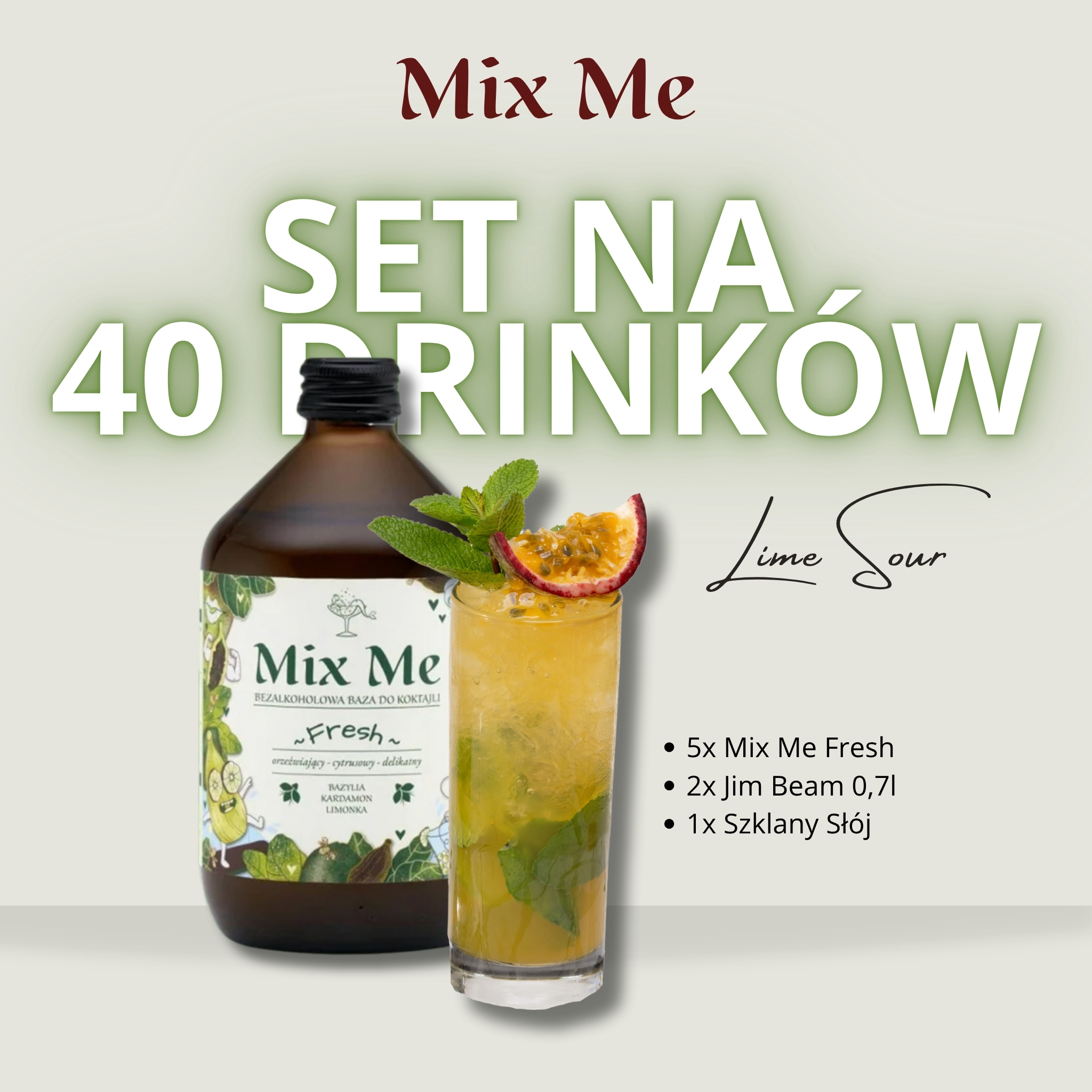 Mix Me in a Jar -Lime Sour - Wodka na Wesela