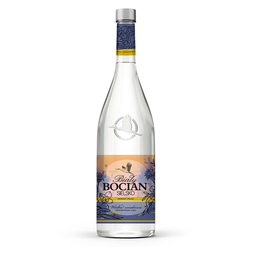 WÓDKA BIAŁY BOCIAN SIELSKO 0,5L 37,5% - Wodka na Wesela